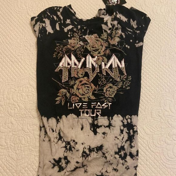 Affliction | Tops | Nwt Affliction Live Fast Ladies Top Medium | Poshmark